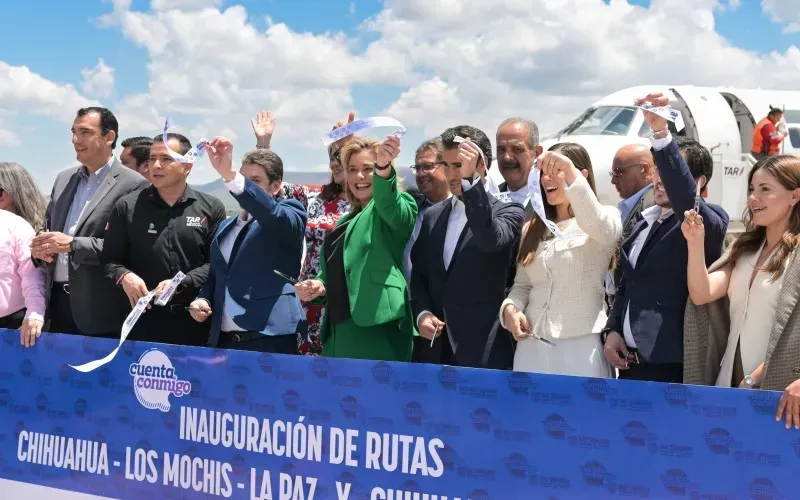 Maru Campos inaugura nuevas rutas aéreas desde Chihuahua a Querétaro y Los Mochis-La Paz ...